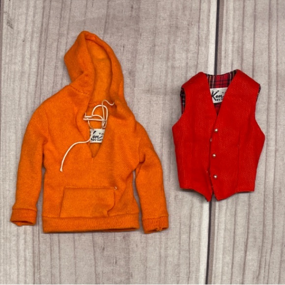 Mattel | Toys | Vintage Ken Shirts 46 Skin Diver Shirt Orange 1411 ...